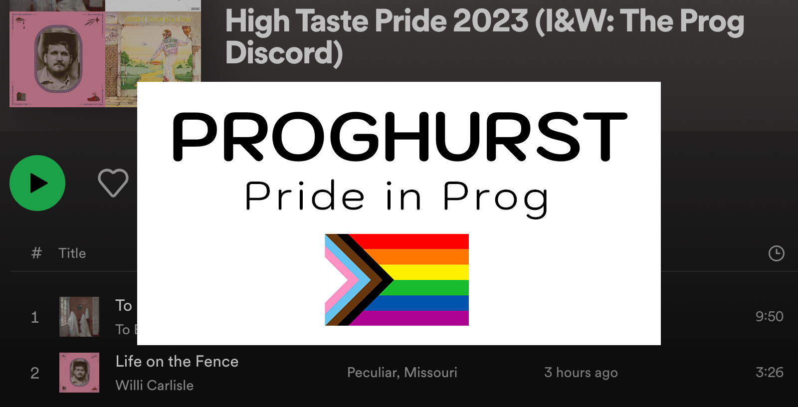 Pride in Prog 2023: The High Taste Pride Spotify Playlist – Proghurst